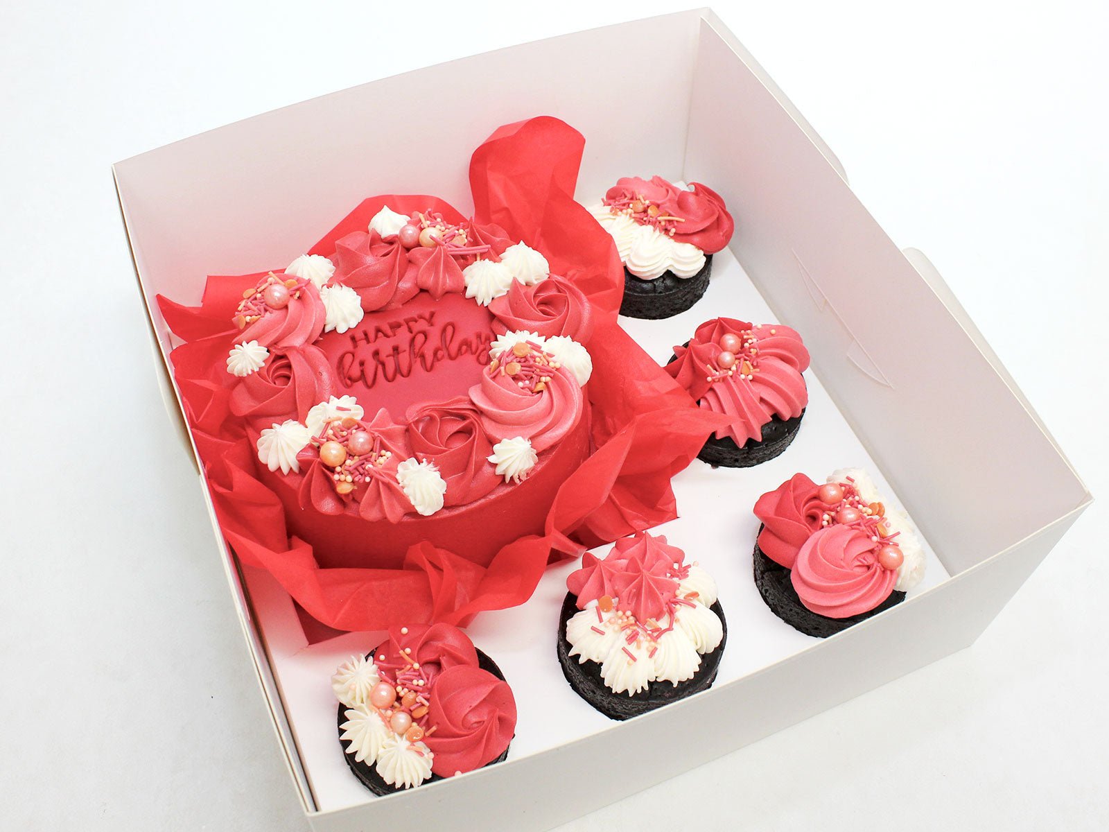 Birthday Cake Bento Box | Double-Layer Cake & 5 Mini Cakes – The Cake ...