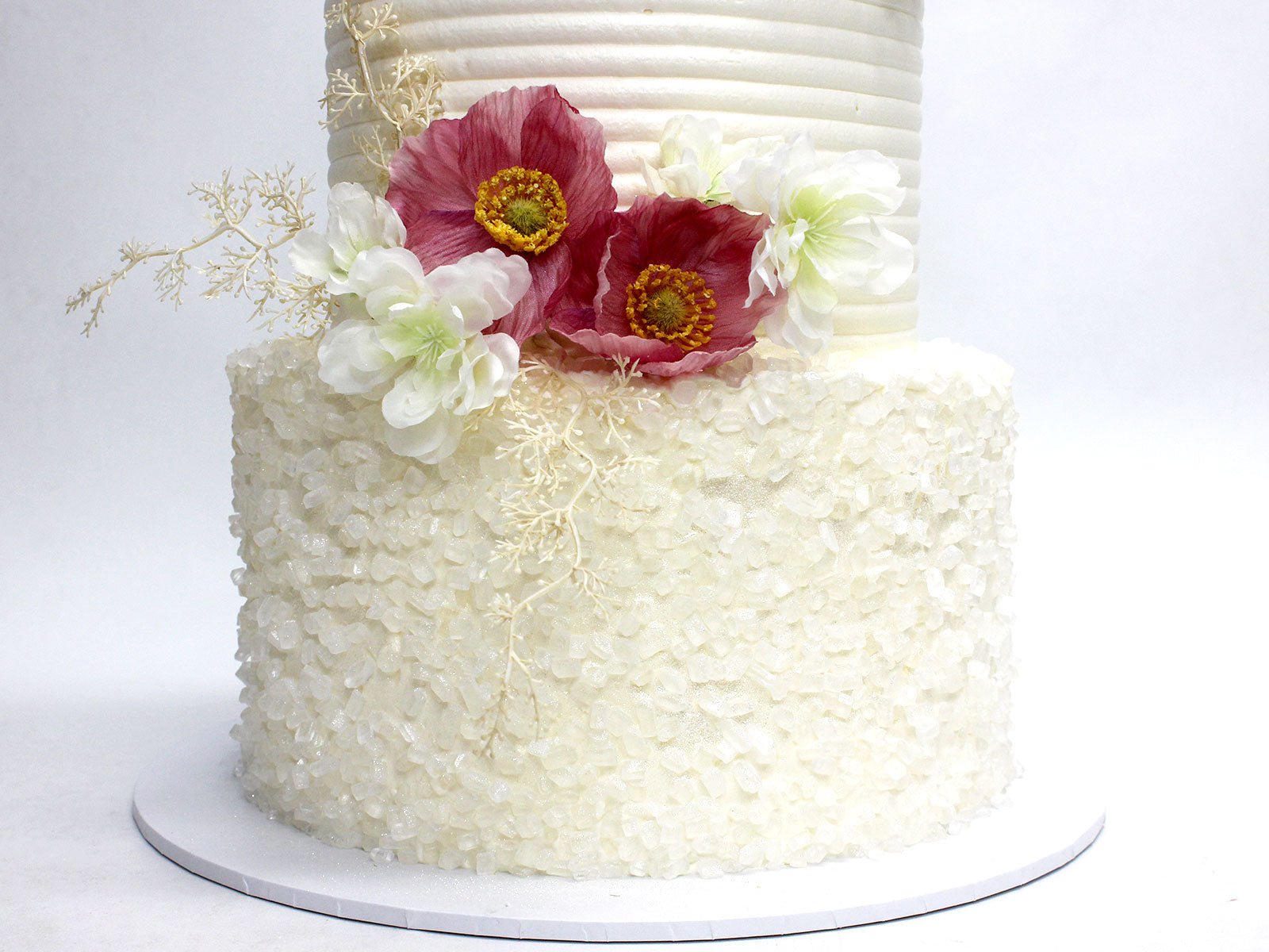 3-Tiered Crystal Rock Wedding Cake | Custom Options – The Cake People