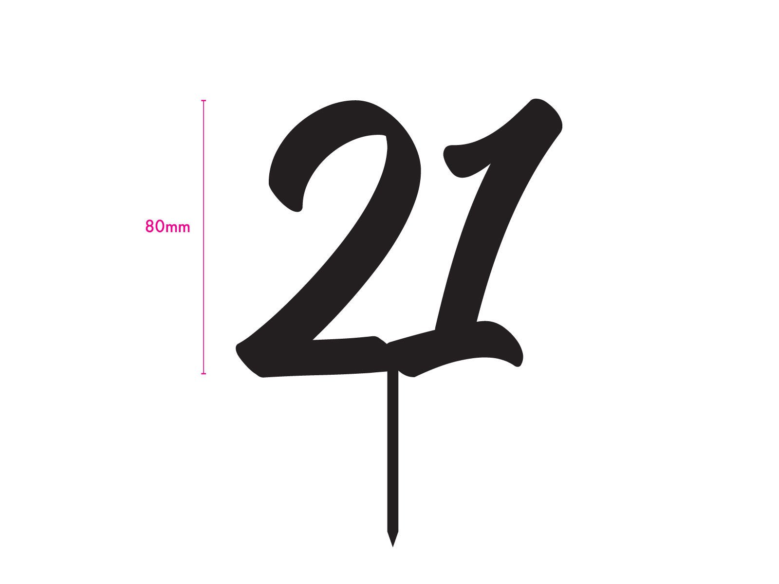 Acrylic Milestone Number Cake Topper – The Cake People