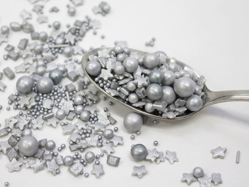 Silver Mixed Sprinkles 50g – The Cake People